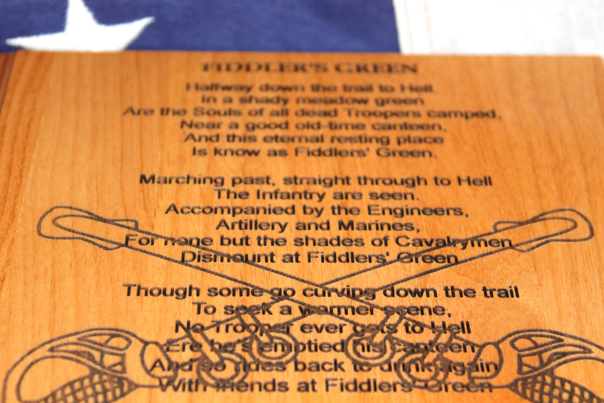 "Fiddlers’ Green" The Cavalrymen’s Poem – ItsLaser Engraving